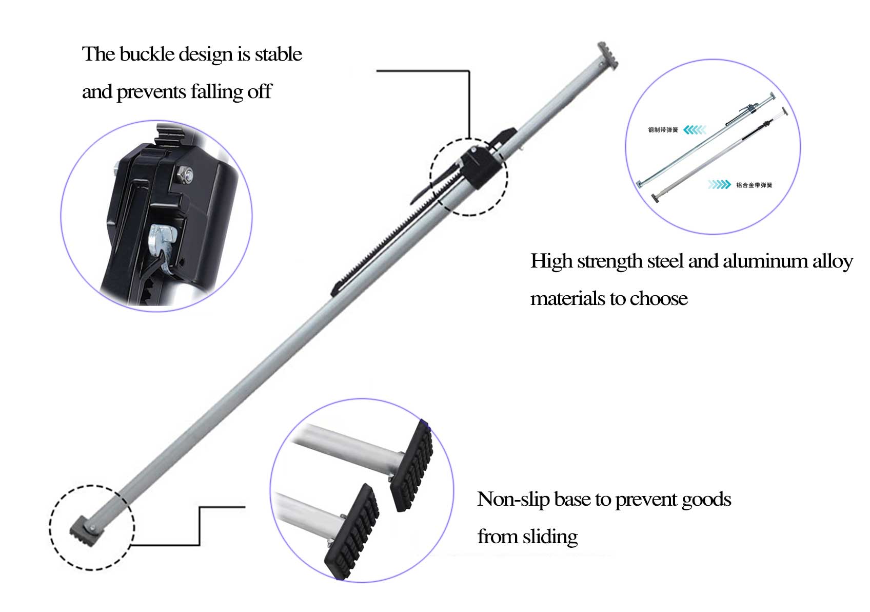 Cargo Load Bars | Ratcheting Cargo Bars - Load Restraint Bars-L Track ...